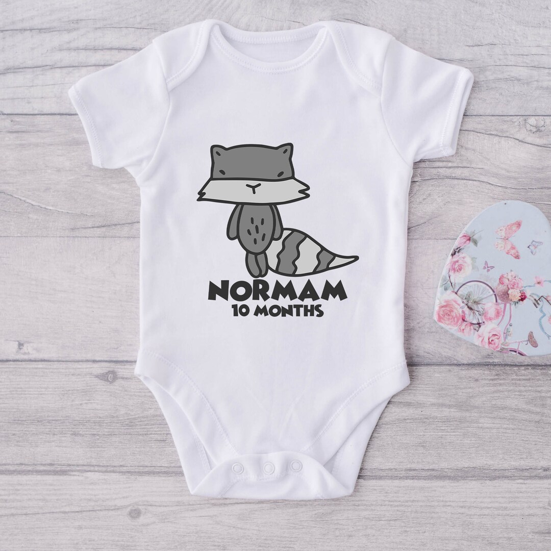 Personalized Baby Name and Months Onesie® - Baby Animals Themed Onesie ...