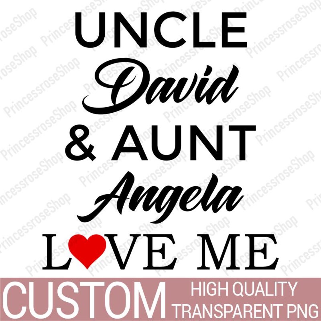 Uncle and Aunt Loved Design - Custom Name Design - Personalized Baby ...
