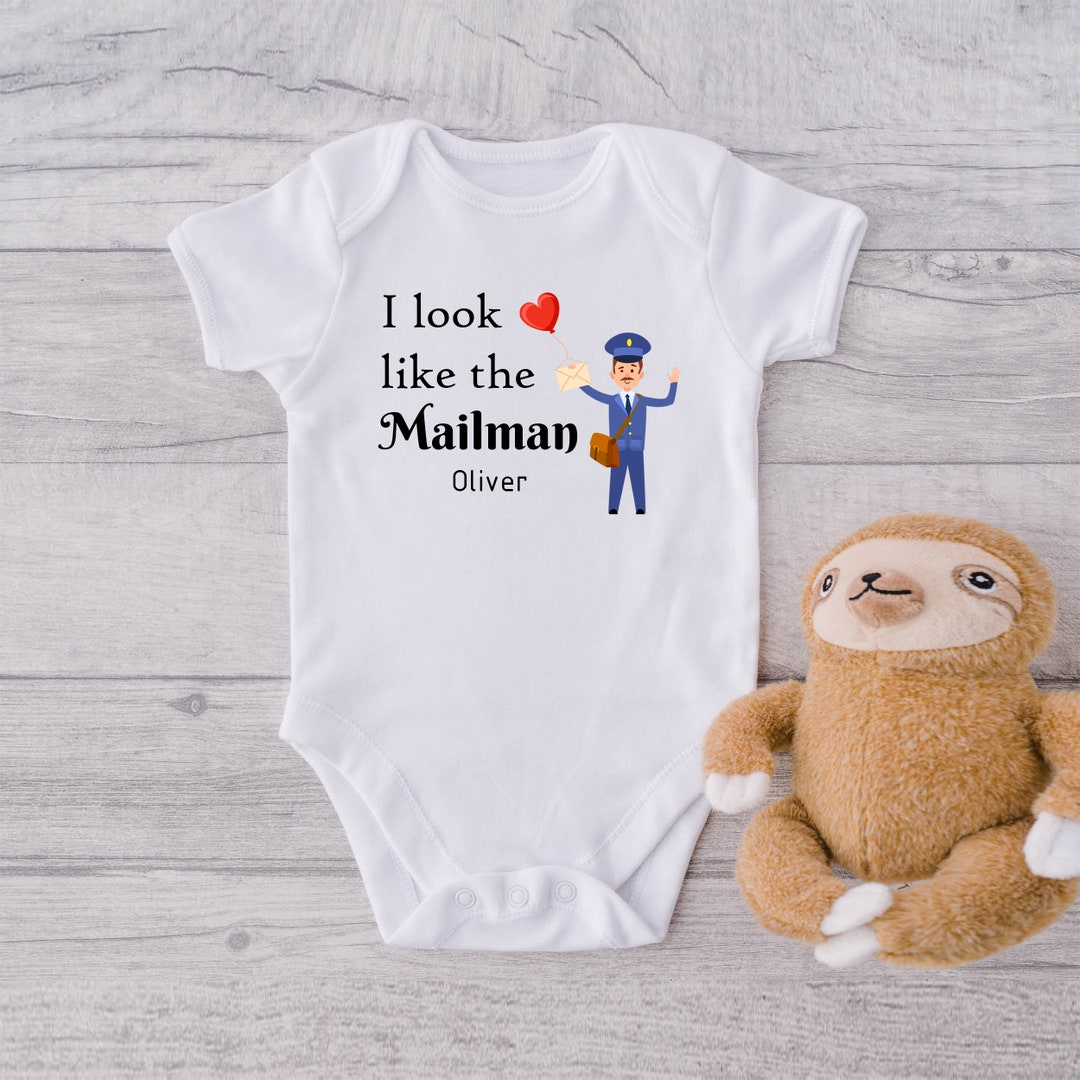 Like A Mailman Personalized Baby Onesie® - Custom Baby Shower Gift ...