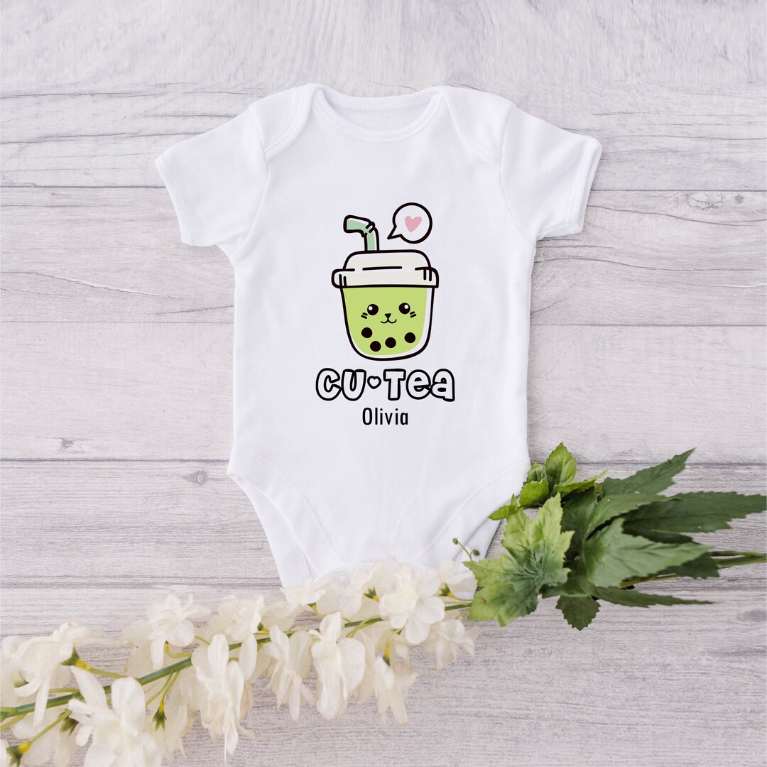 Funny Bubble Cu-tea Personalized Onesie® - Custom Baby Shower Gift ...