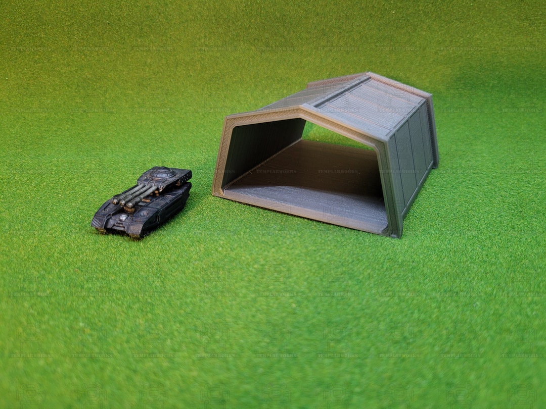 Medium Hangar Printable STL Wargaming Terrain battletech-robotech-epic ...