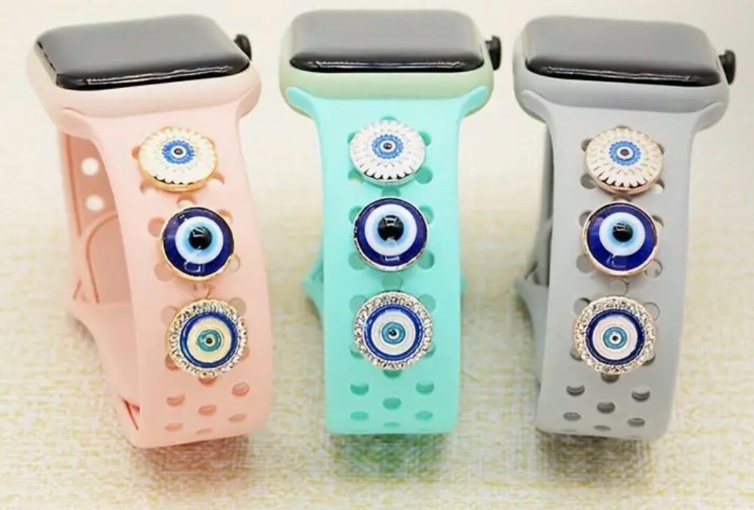 Evil Eye Watch Band Charms Set of 3 - Etsy