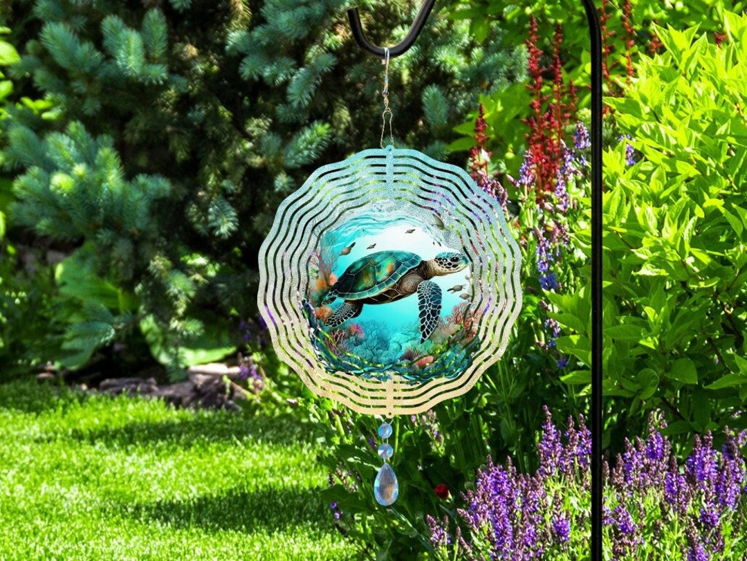 Sea Turtle Wind Spinner, Coastal Decor Wind Spinner, Beach House ...
