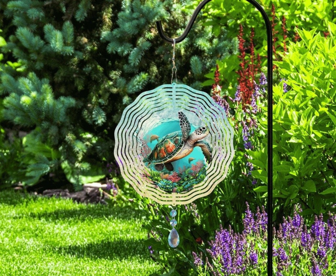 Sea Turtle Wind Spinner, Coastal Decor Wind Spinner, Beach House ...