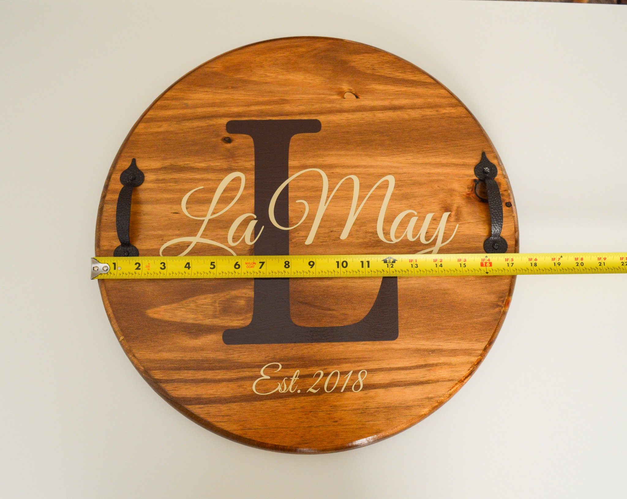 Personalized Custom Lazy Susan Turntable Serving Tray | Etsy