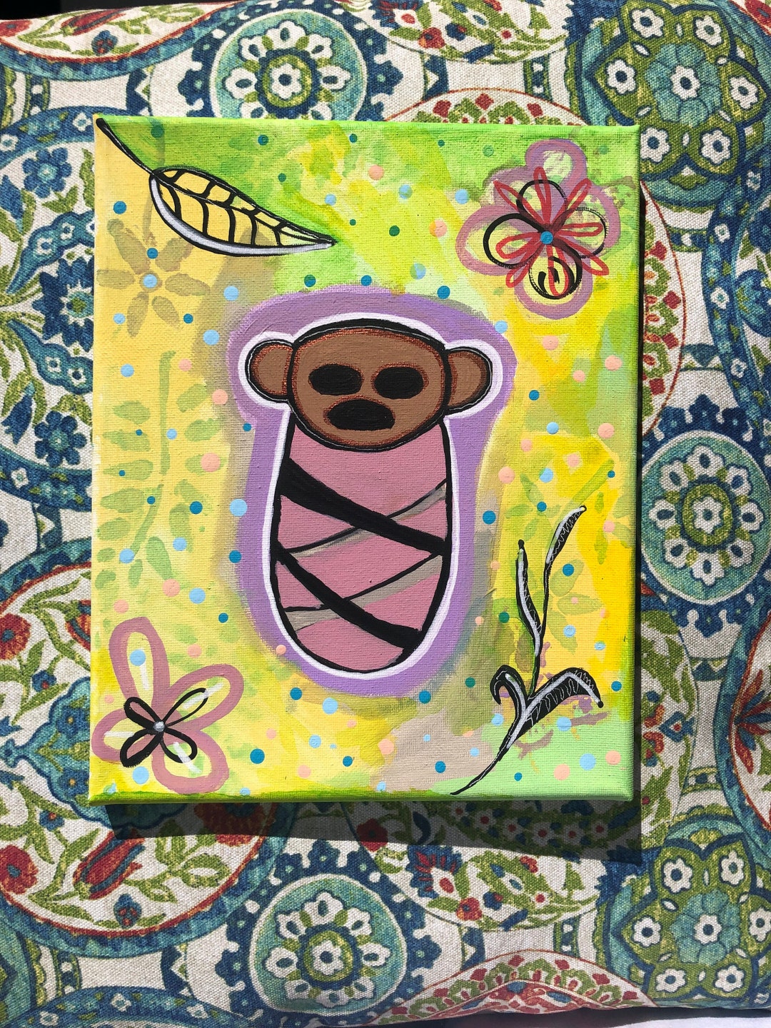 Taino Painting/wrapped Baby - Etsy