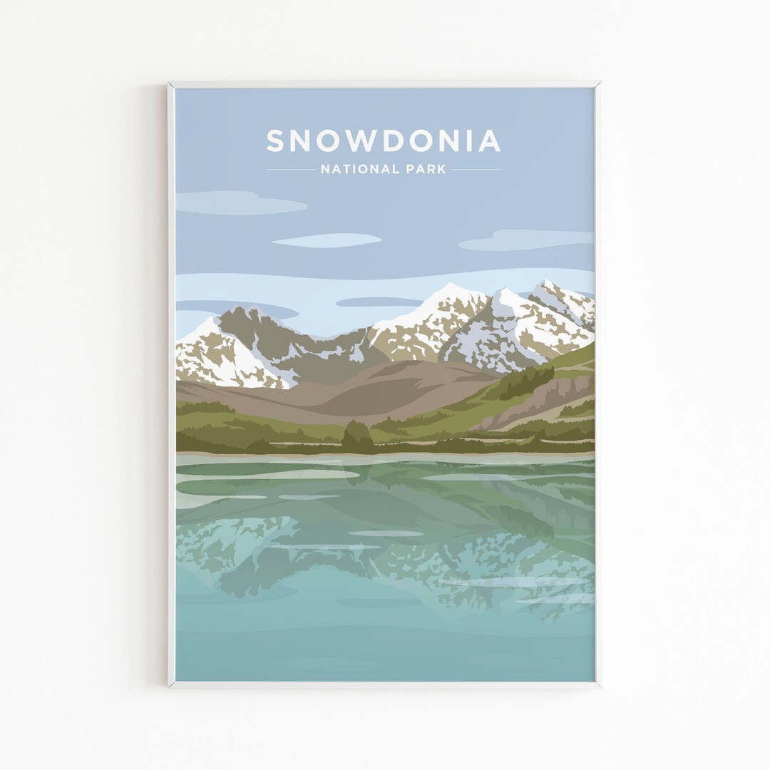Snowdonia Print - National Park, Snowdon, Wales - Print Poster - Etsy UK