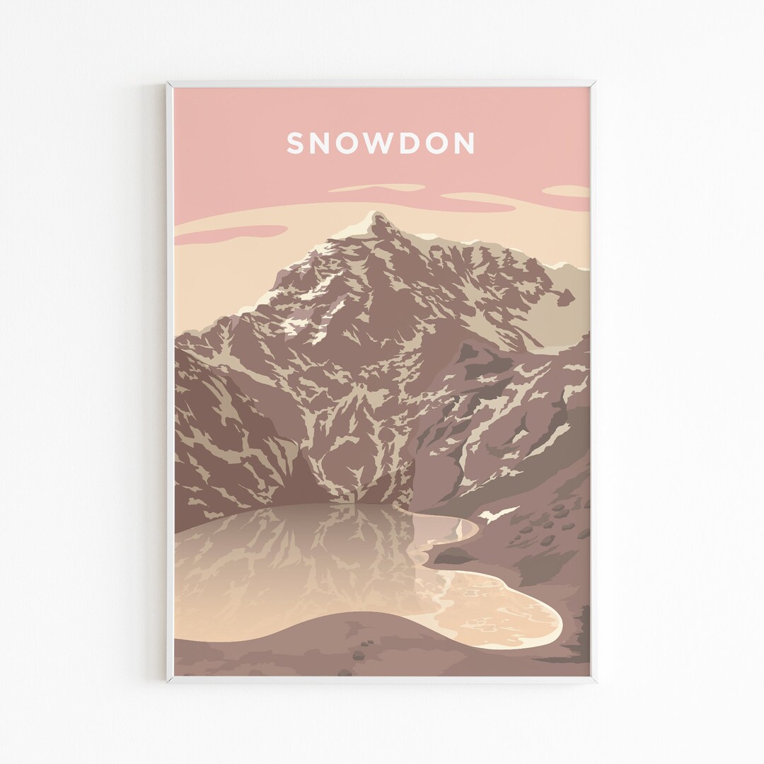 Snowdon Sunset, Snowdonia, Wales - Print Poster - Etsy
