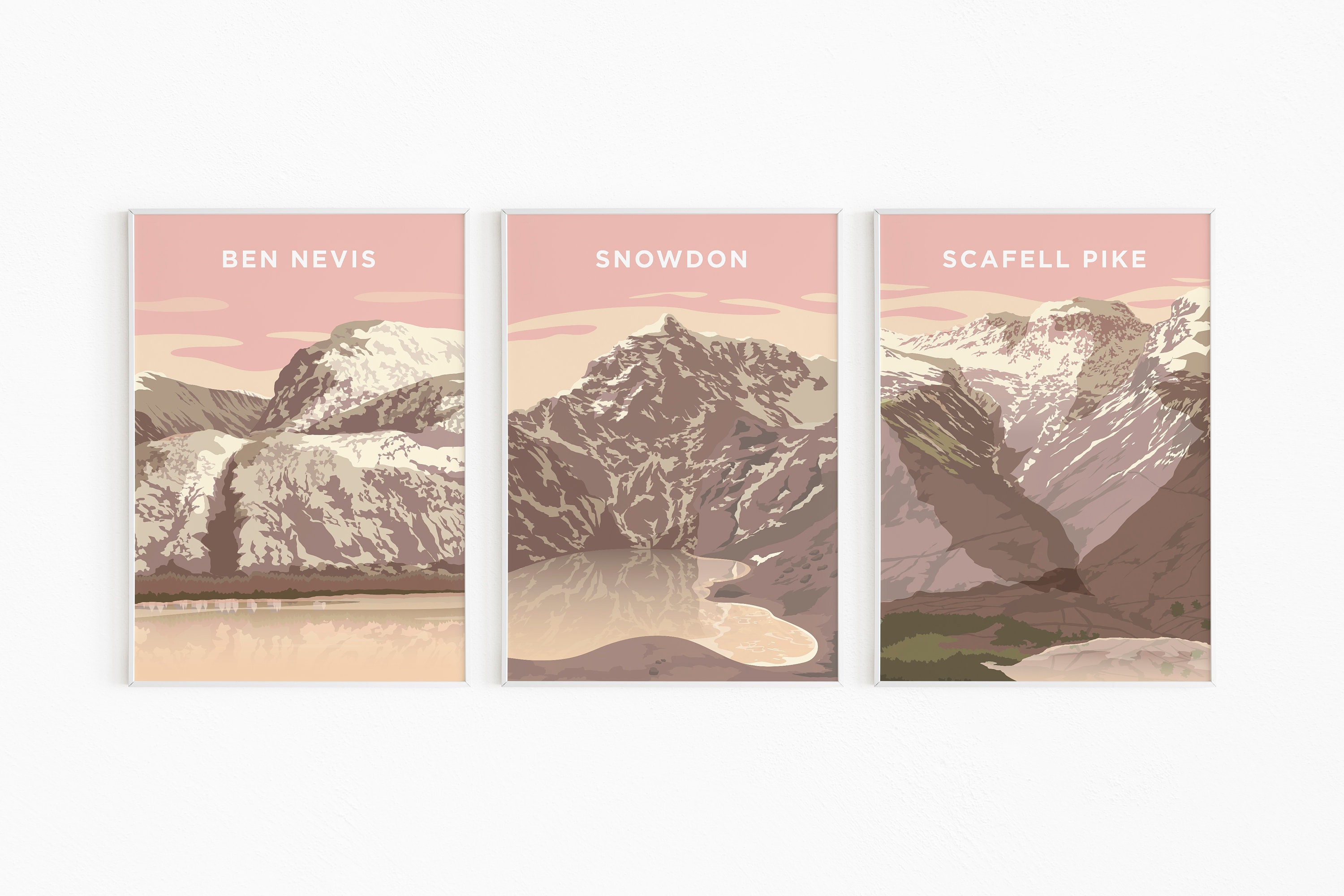 Three Peaks Challenge Mountains, Ben Nevis, Scafell Pike & Snowdon ...