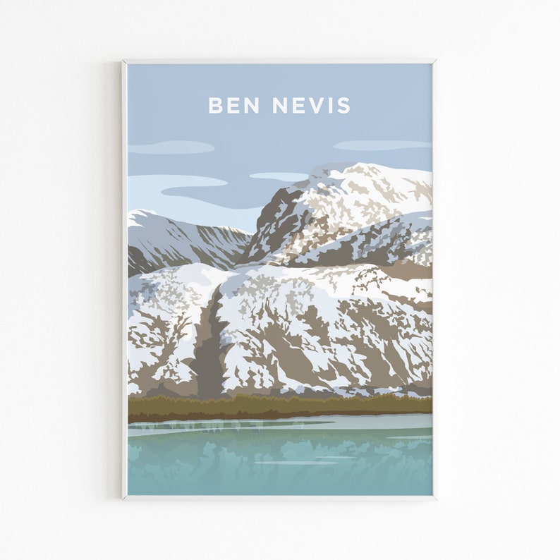 Ben Nevis Sunset Scotland Print Poster | Etsy