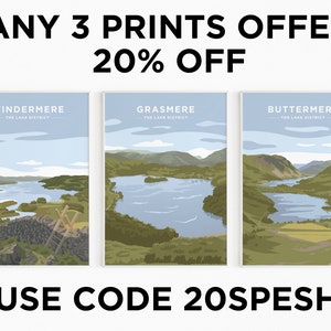 Helvellyn via Striding Edge Sunset, the Lake District - Print Poster ...