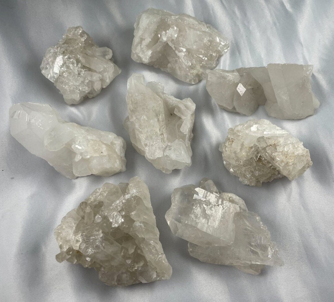 Racimo de cuarzo de cristal transparente, Cuarzo de cristal ...