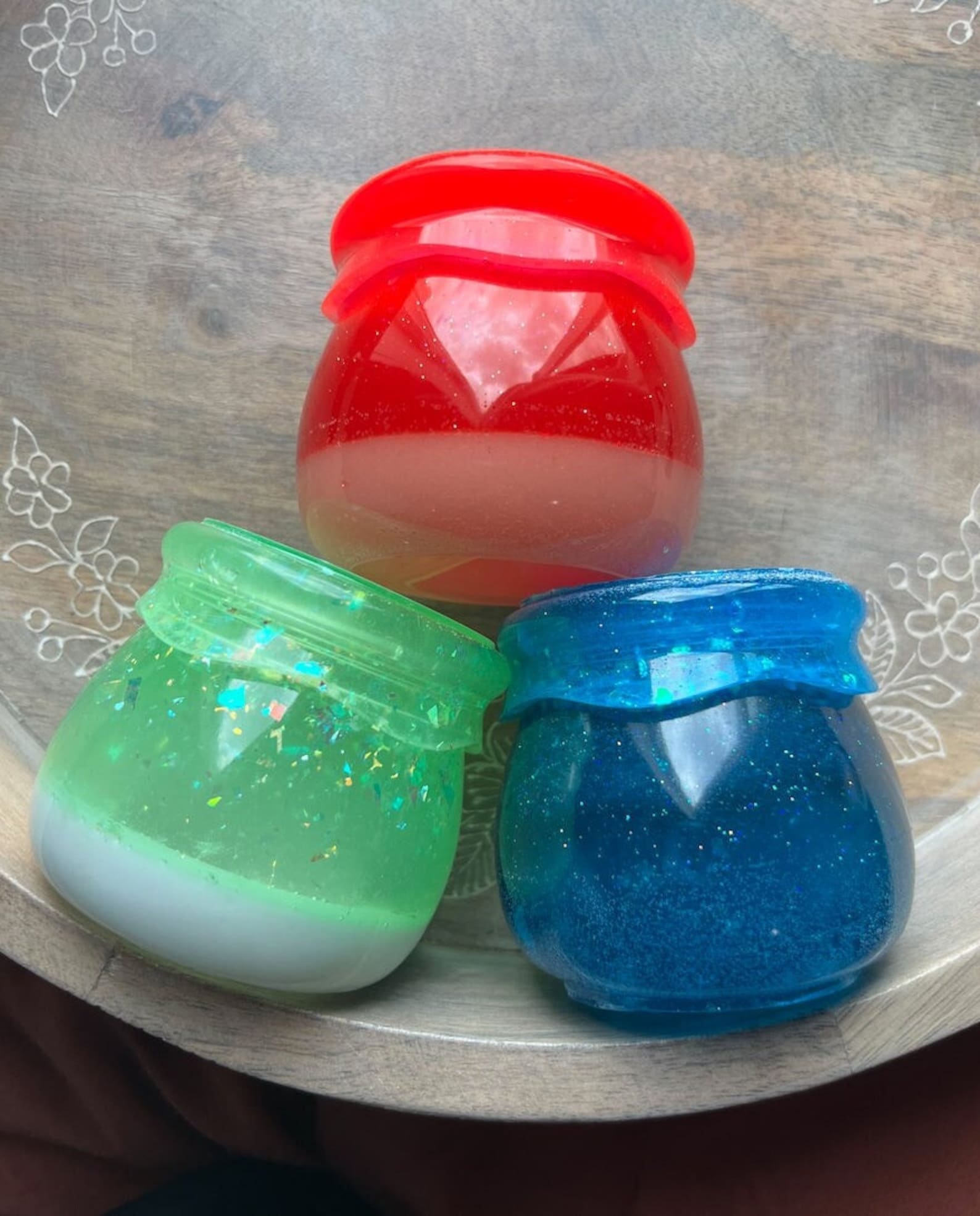 Glow in the Dark Sparkle Resin Stash Jars, Stash Jar, Handmade Jar, Jar ...