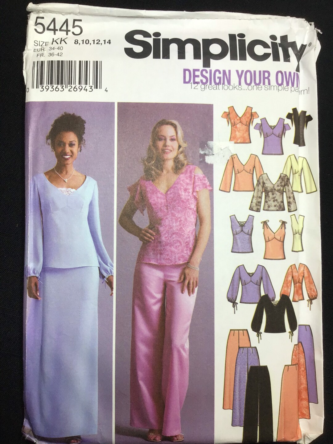 UNCUT Simplicity Sewing Pattern 5445 Women's Design Your - Etsy