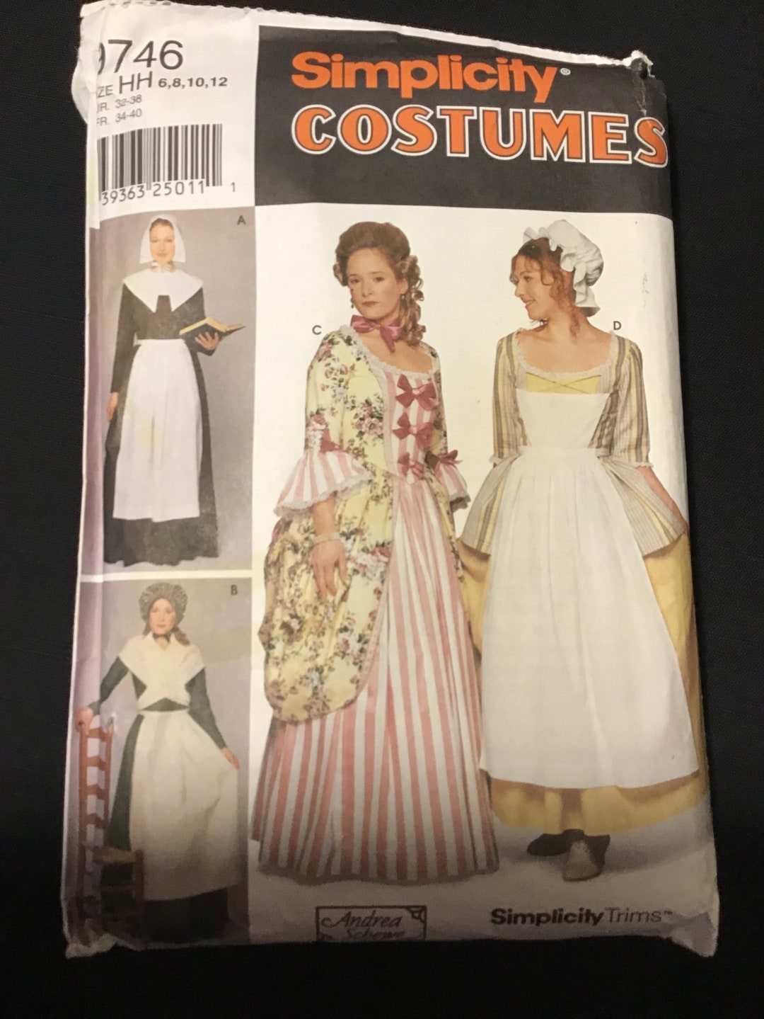 UNCUT Simplicity Costume Sewing Pattern 9746 Women's Dresses Victorian ...