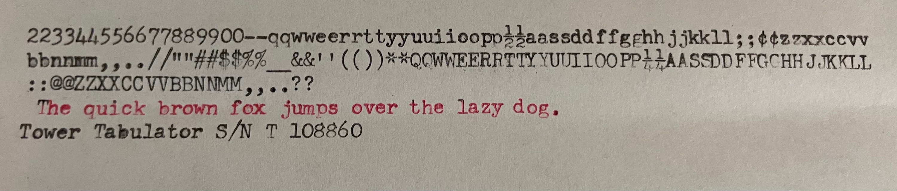 Working 1951 Vintage Tower Tabulator Portable Typewriter W New | Etsy