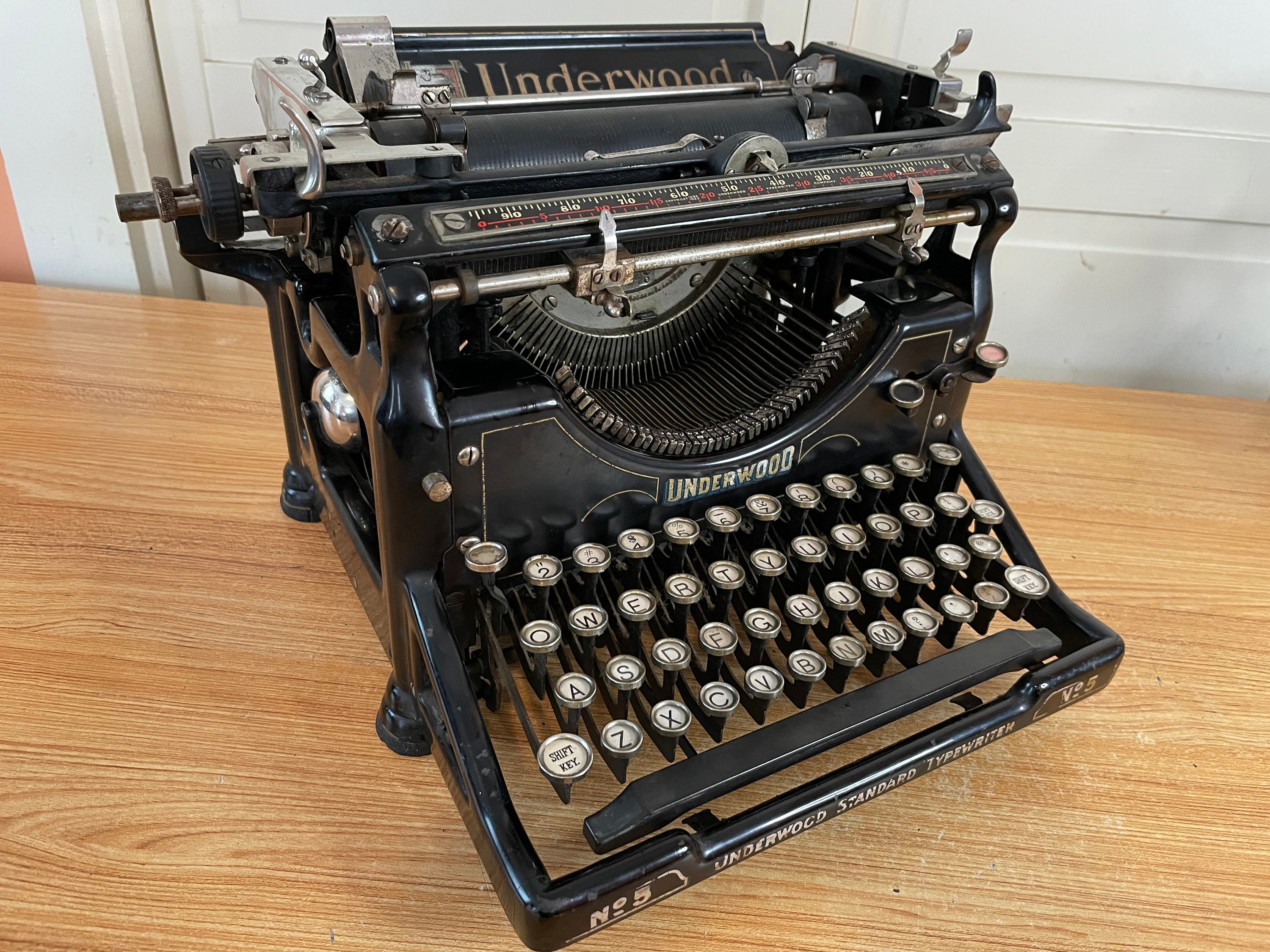 1925 Antique Underwood No. 5 Desktop Typewriter Great Working | Etsy