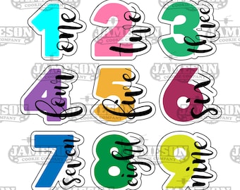 Number Cookie Cutter Set | Etsy