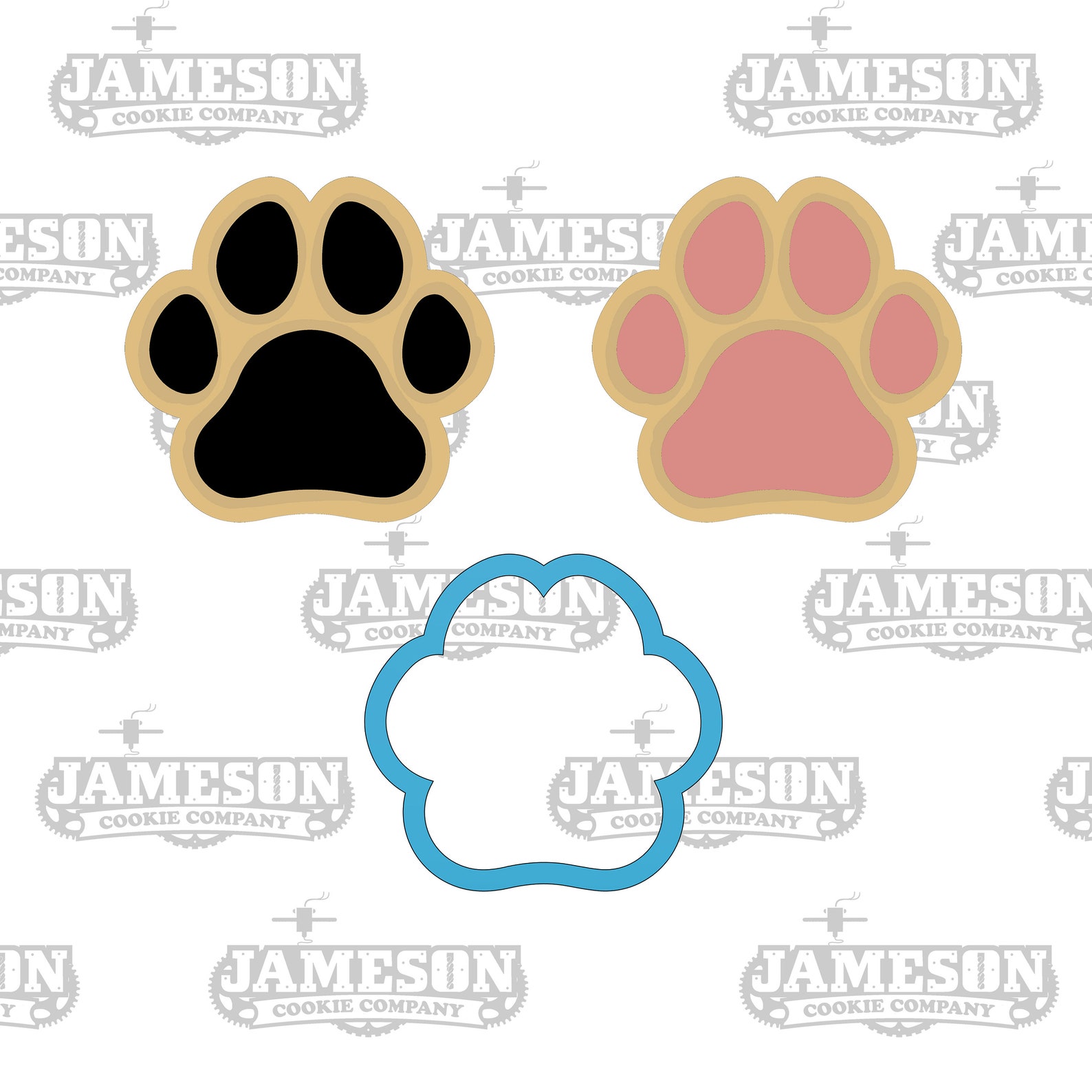 Dog Paw Cookie Cutter - Pet Footprint - Animal Paws - Etsy