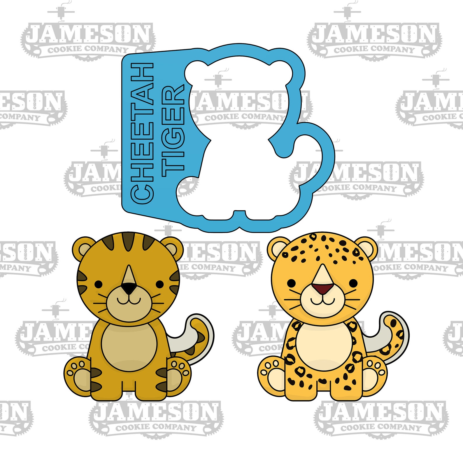 Tiger or Cheetah Cookie Cutter Safari Animals - Etsy