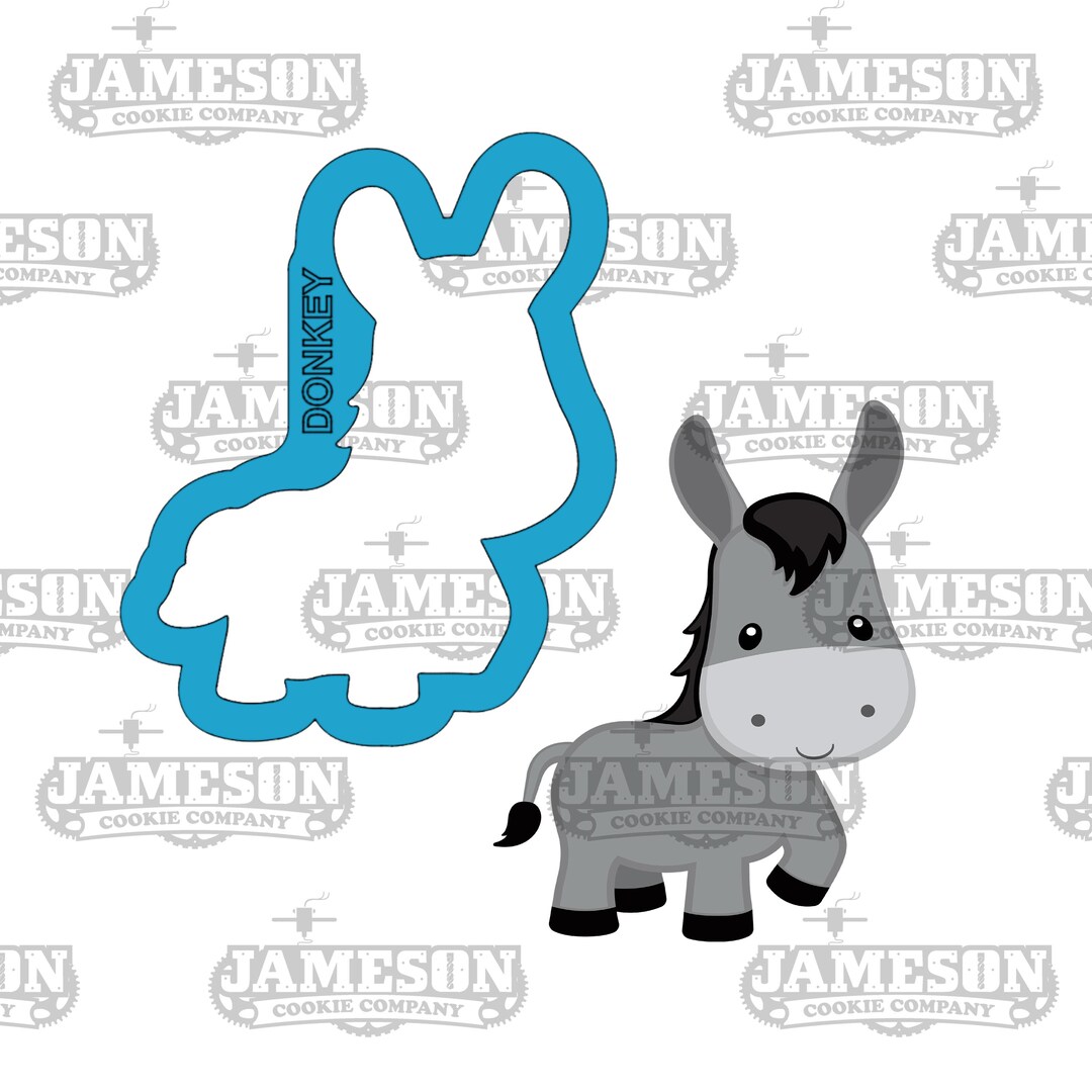 Donkey Cookie Cutter, Farm Animal Theme - Etsy