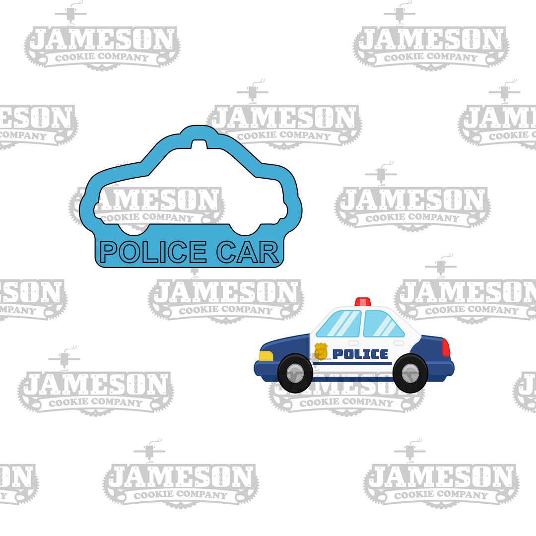 Police Car Cookie Cutter - Police Theme - Etsy