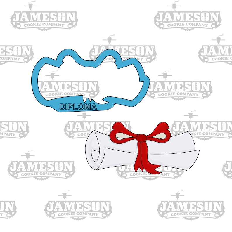 Graduation Diploma Cookie Cutter - Senior High School Commencement ...