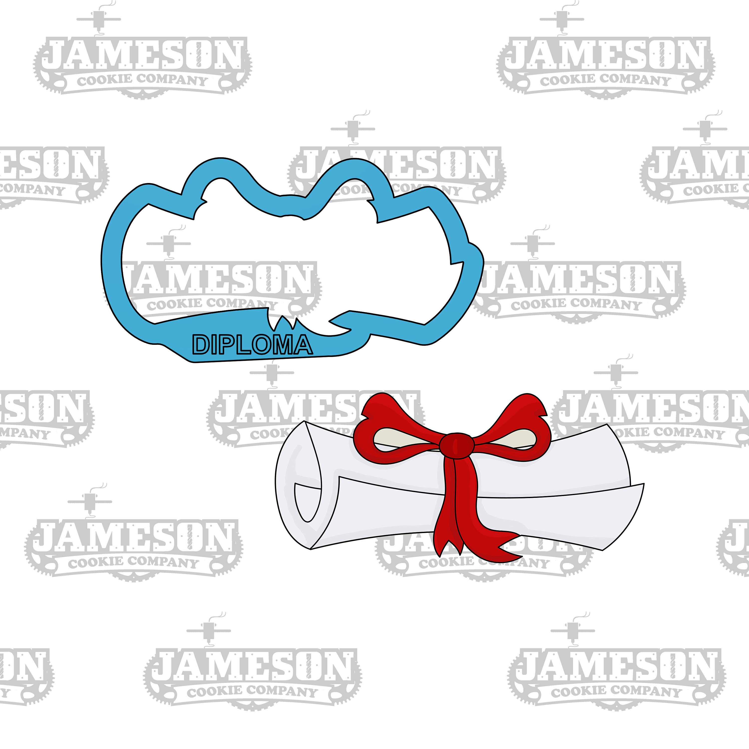 Graduation Diploma Cookie Cutter - Senior High School Commencement ...