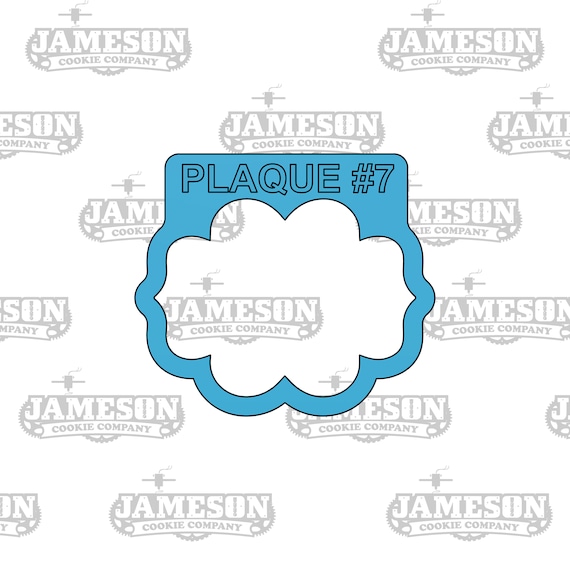 Plaque 7 Cookie Cutter Frame Shape Plaque | Etsy