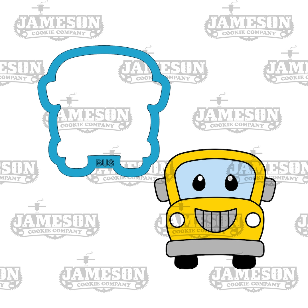 School Bus Front #2 Cookie Cutter - Teacher Appreciation, Back to ...