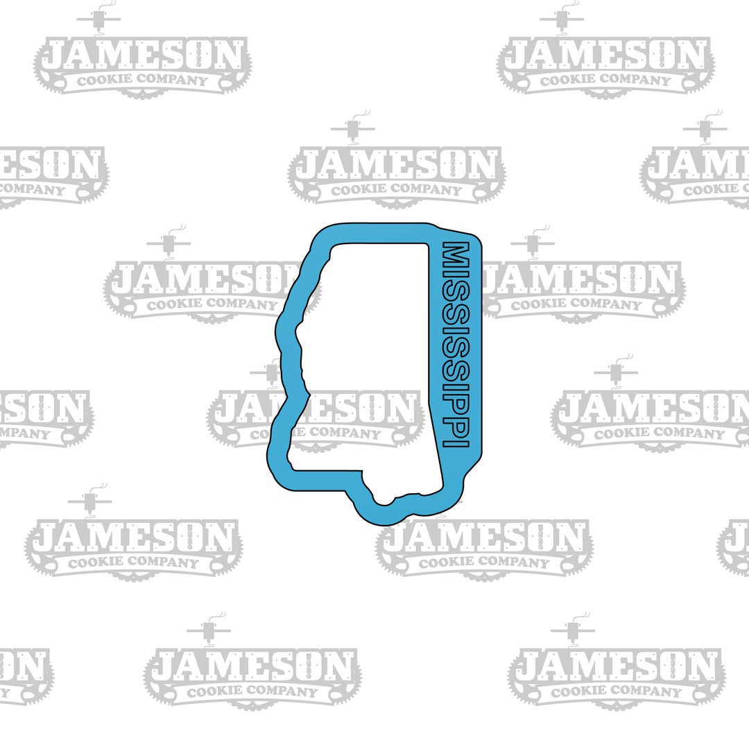 Mississippi State Shape Cookie Cutter - Etsy