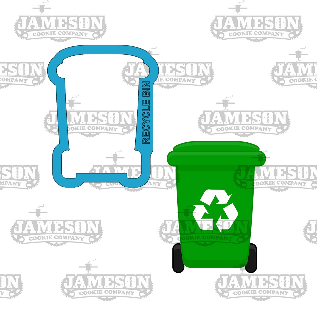 Garbage Trash Can Cookie Cutter - Recycle, Earth Day - Etsy