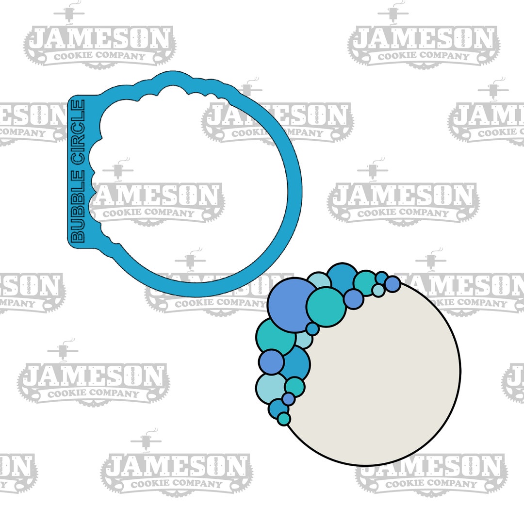 Bubble Balloon Circle #1 Cookie Cutter - Circle Shape Plaques for ...
