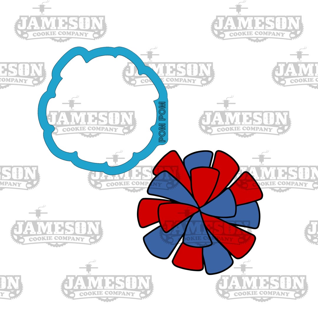 Cheerleader Pom Pom #2 Cookie Cutter - Football, Cheer, Sports Theme - Etsy