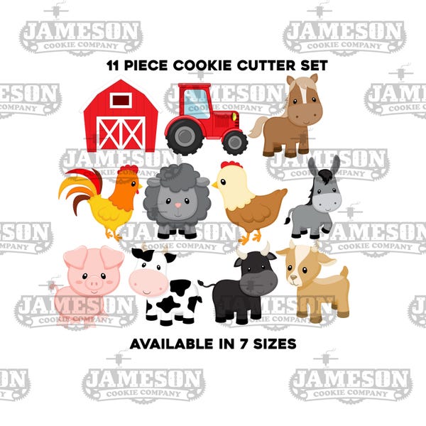 Cookie Farm Animals - Etsy