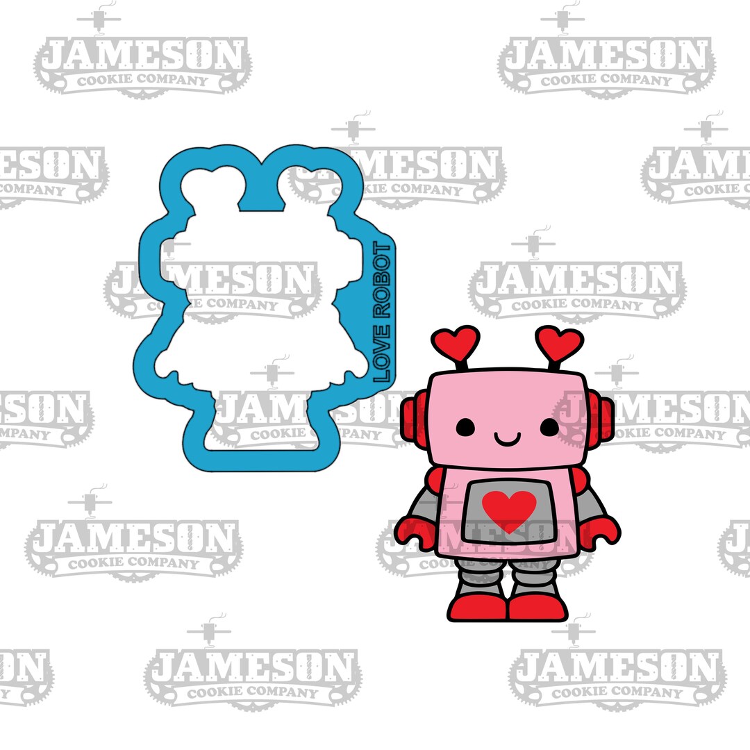 Love Robot Cookie Cutter - Valentine's Day, Love Theme - Etsy