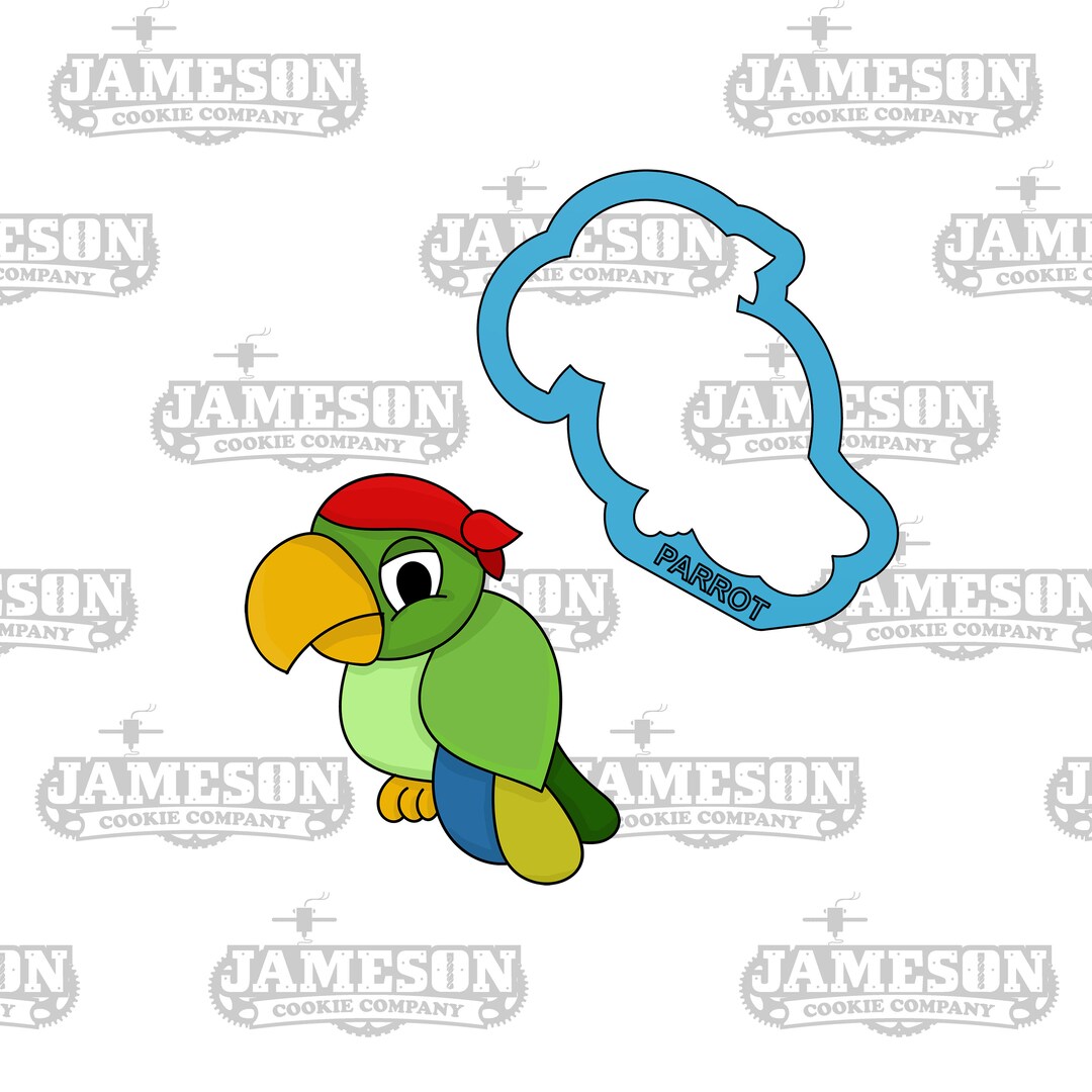 Parrot Cookie Cutter - Pirate Birthday Theme - Bird - Etsy