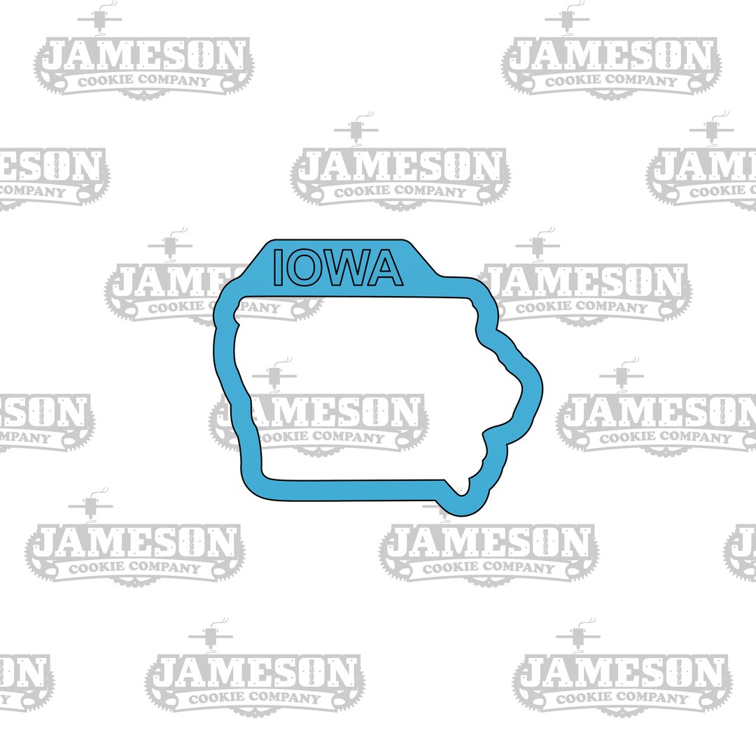 Iowa State Shape Cookie Cutter - Etsy