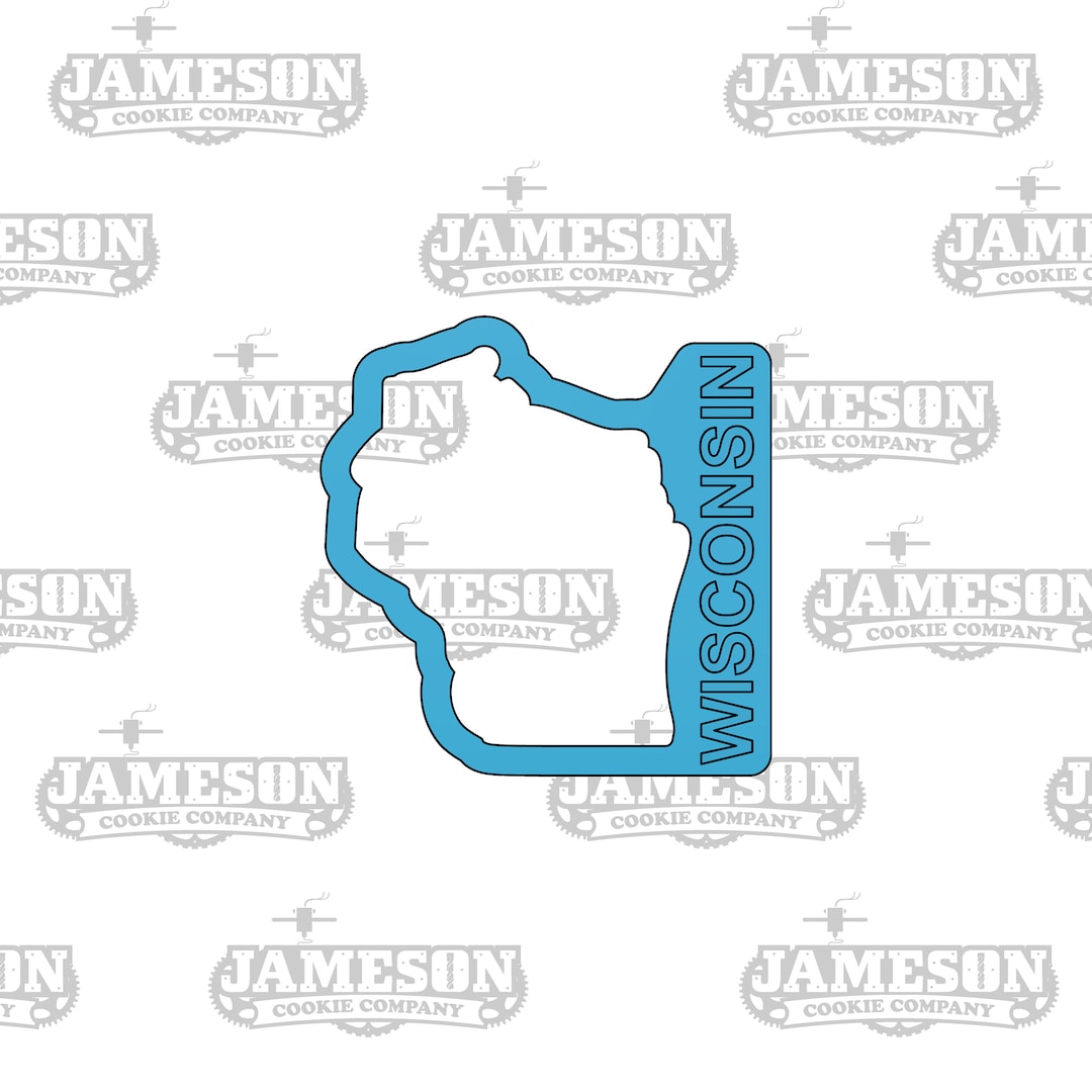Wisconsin State Shape Cookie Cutter - Etsy