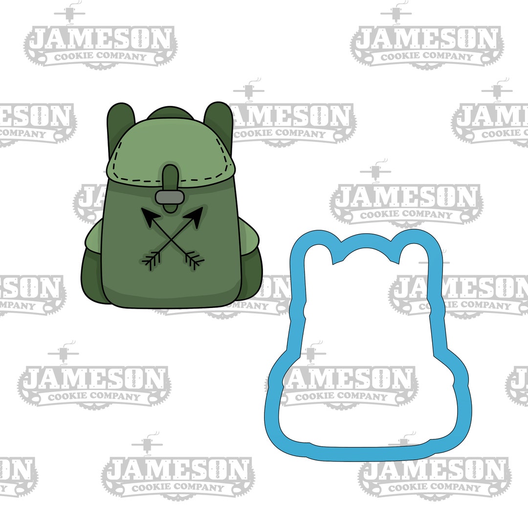 Camping Backpack Cookie Cutter - Backpacking - School Backpack - Etsy