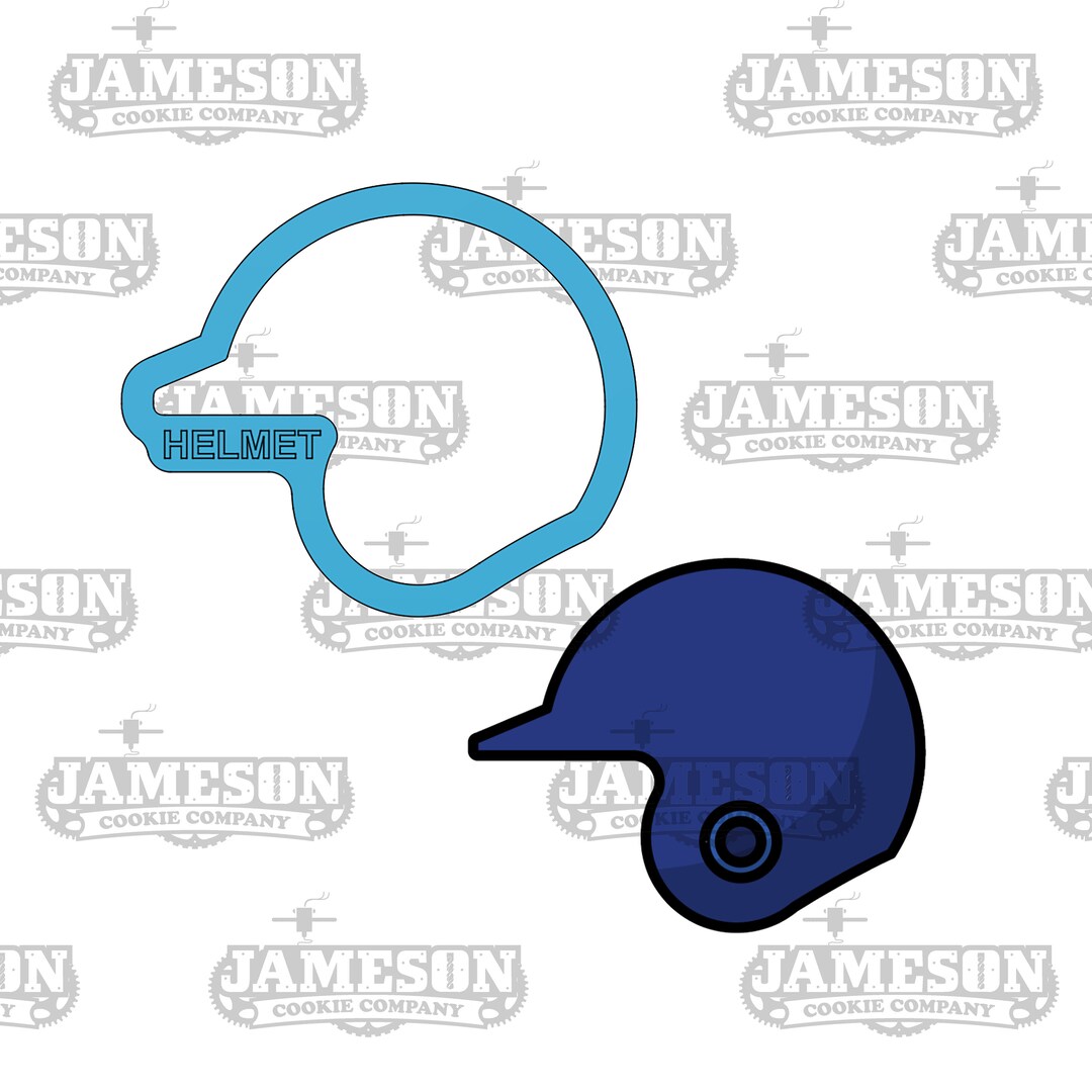 Baseball Helmet Cookie Cutter - Sport Theme, Baseball Hat - Etsy