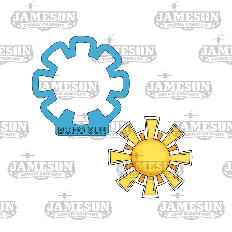BOHO Sun Cookie Cutter Summer Spring Theme - Etsy