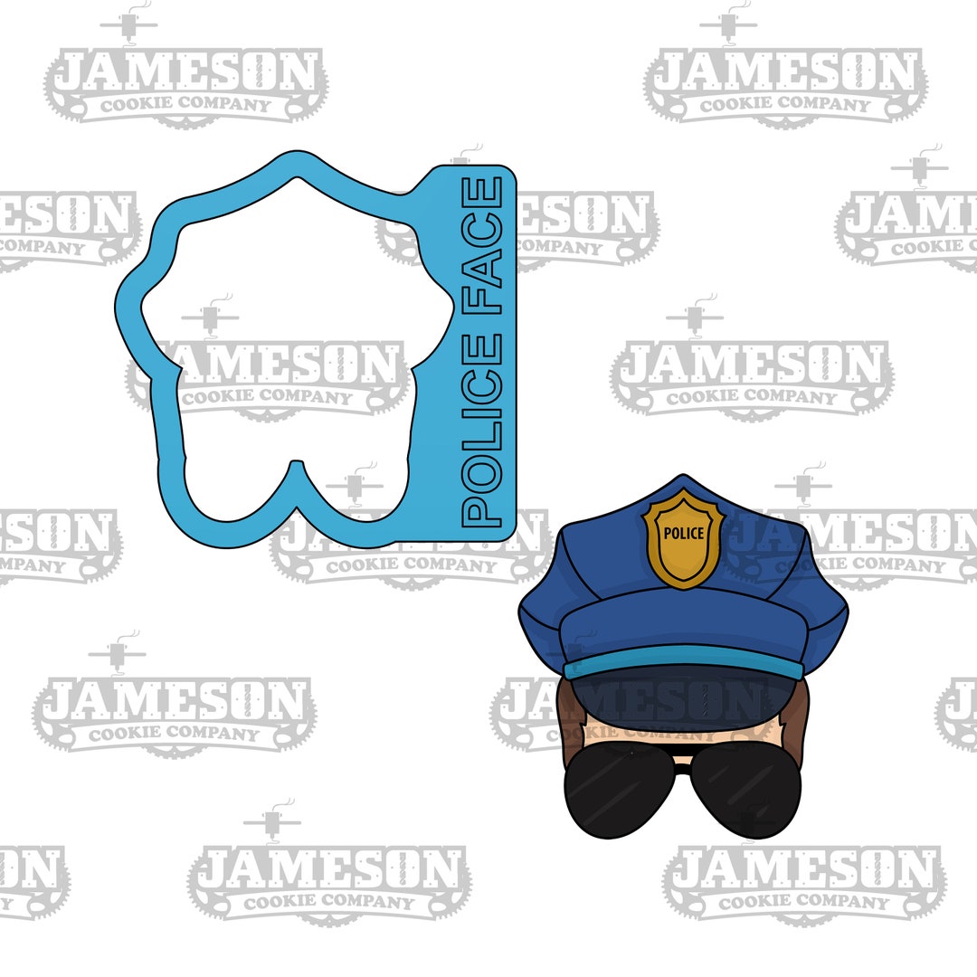 Police Officer Face Cookie Cutter - Police Life Theme - Etsy