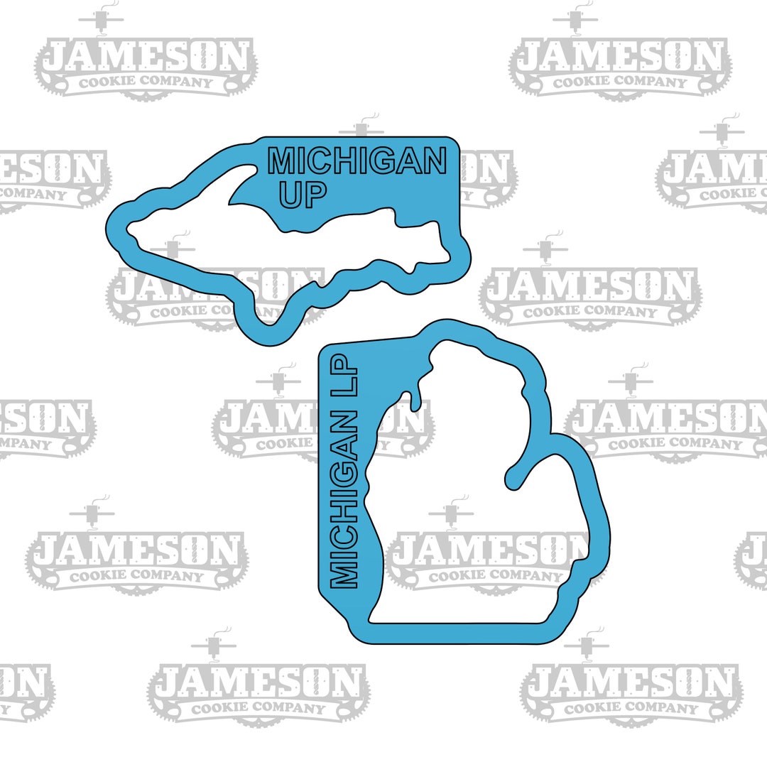 Michigan State Shape Cookie Cutter - Upper and Lower Peninsula - Etsy