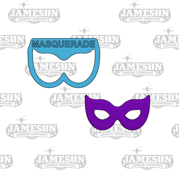 Masquerade Mask Cookie Cutters - Etsy