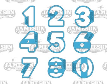 Number Cookie | Etsy