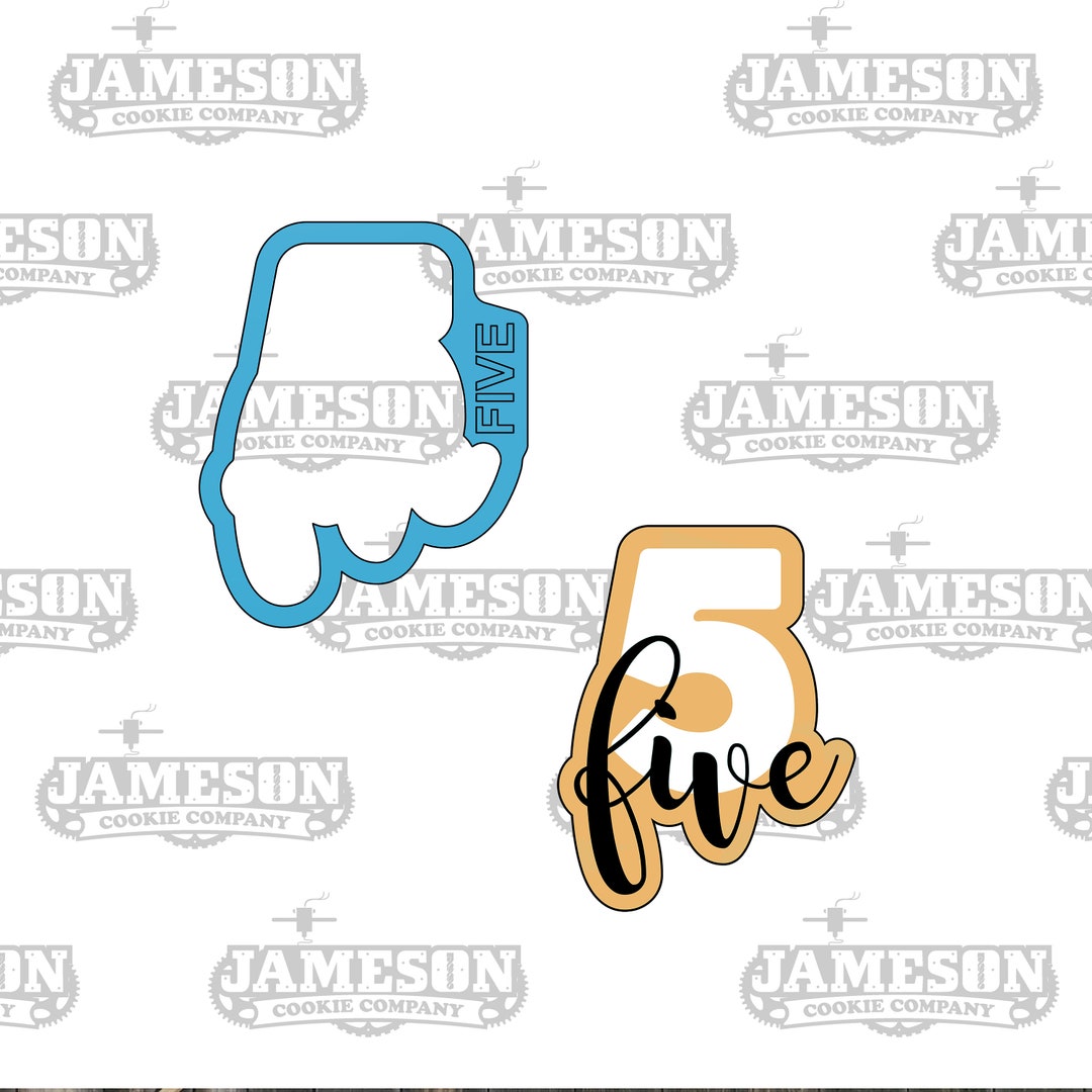 Number Five Cookie Cutter - Birthday Number - Plaque - Number 5 ...