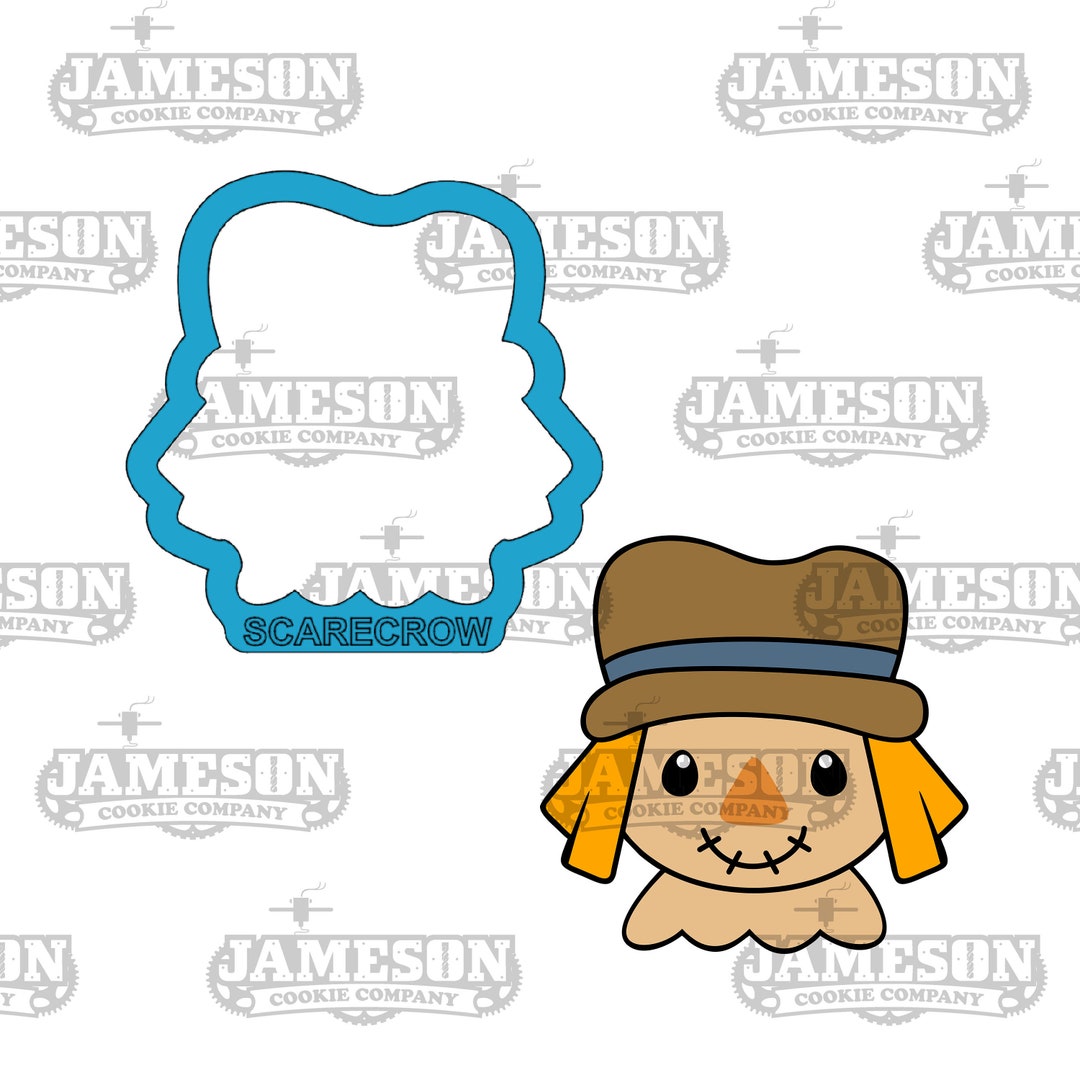 Scarecrow Face Cookie Cutter - Fall, Thanksgiving Theme, Scare Crow - Etsy