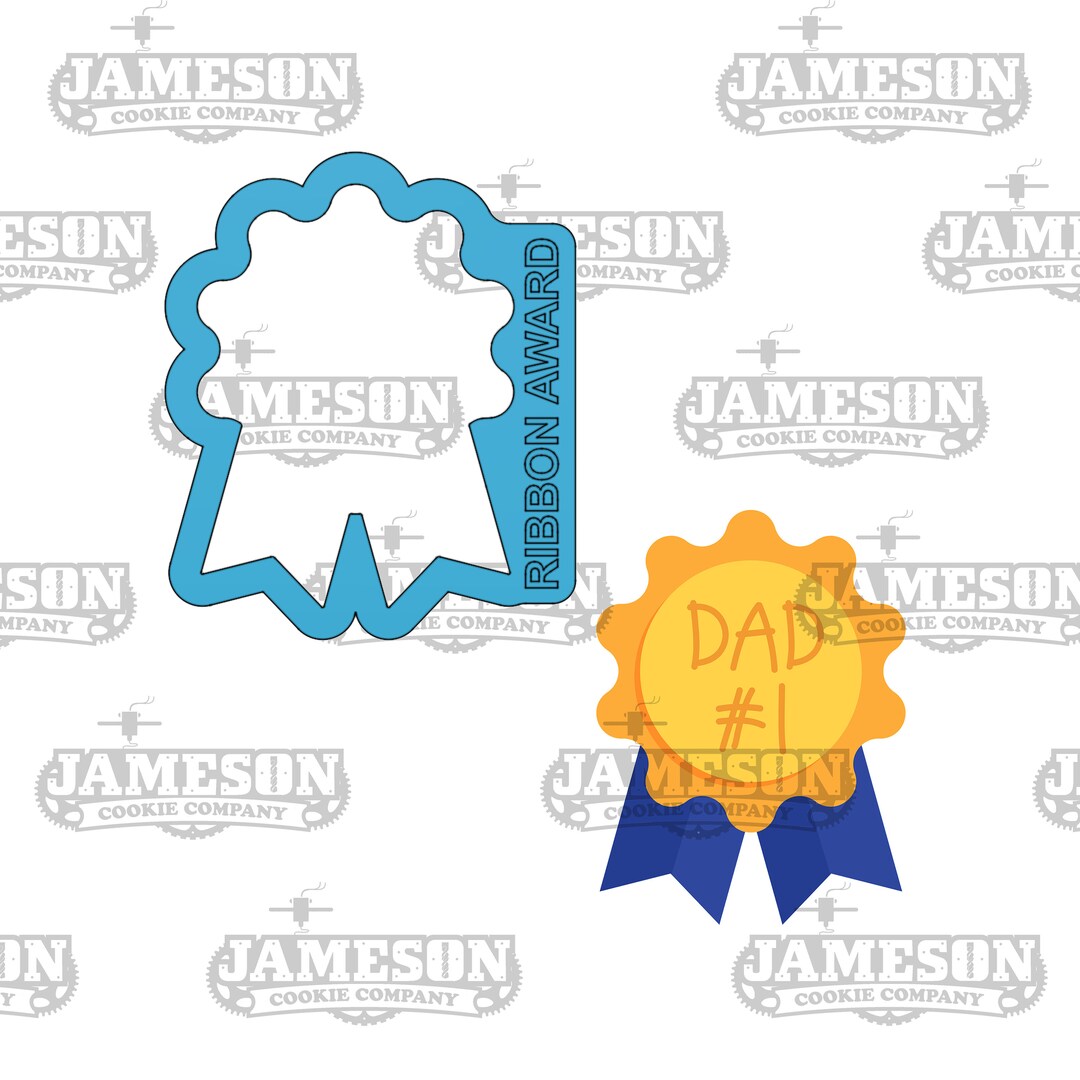 Award Ribbon Cookie Cutter - Father Day Theme, Sports Theme ...