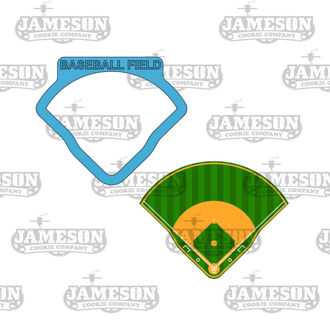 Baseball Field Cookie Cutter - Baseball Park Diamond, Sport Theme - Etsy